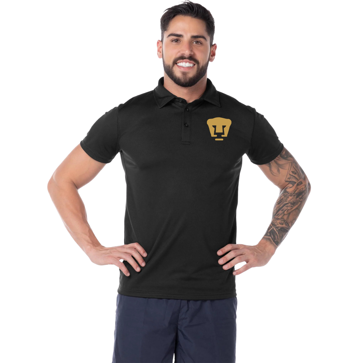 Playera Tipo Polo Hombre Pumas UNAM Logo Dorado Vinil – Tienda Pumas